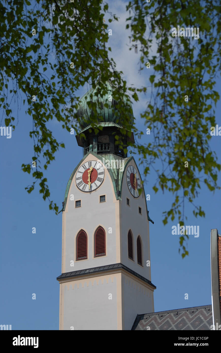 rosenheim nicholas church Stock Photo - Alamy