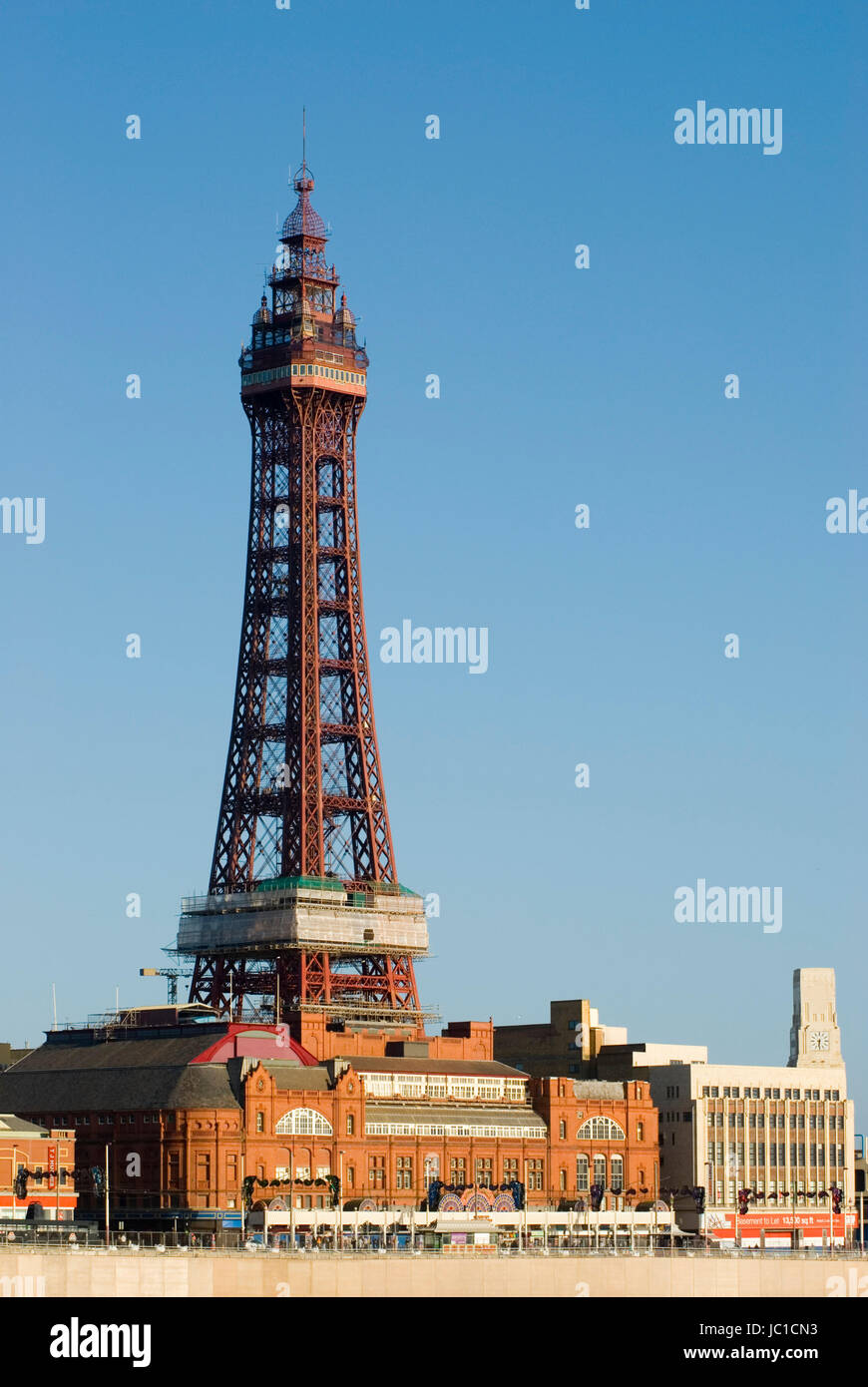 Blackpool Tower, Blackpool, England is a Victorian steel lattice tower ...