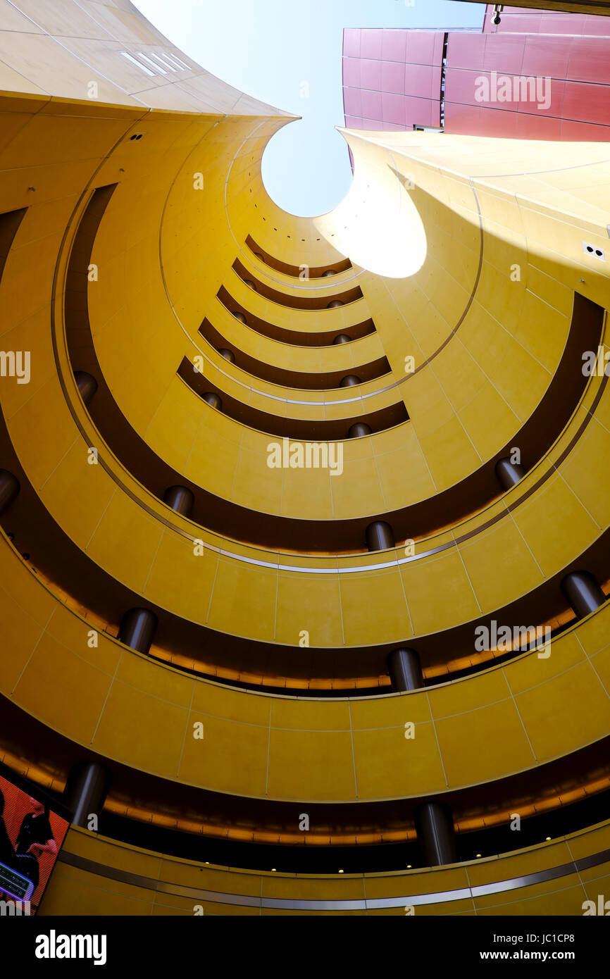 Riverwalk Kitakyushu shopping centre facade in Kokura ward, Kitakyushu ...