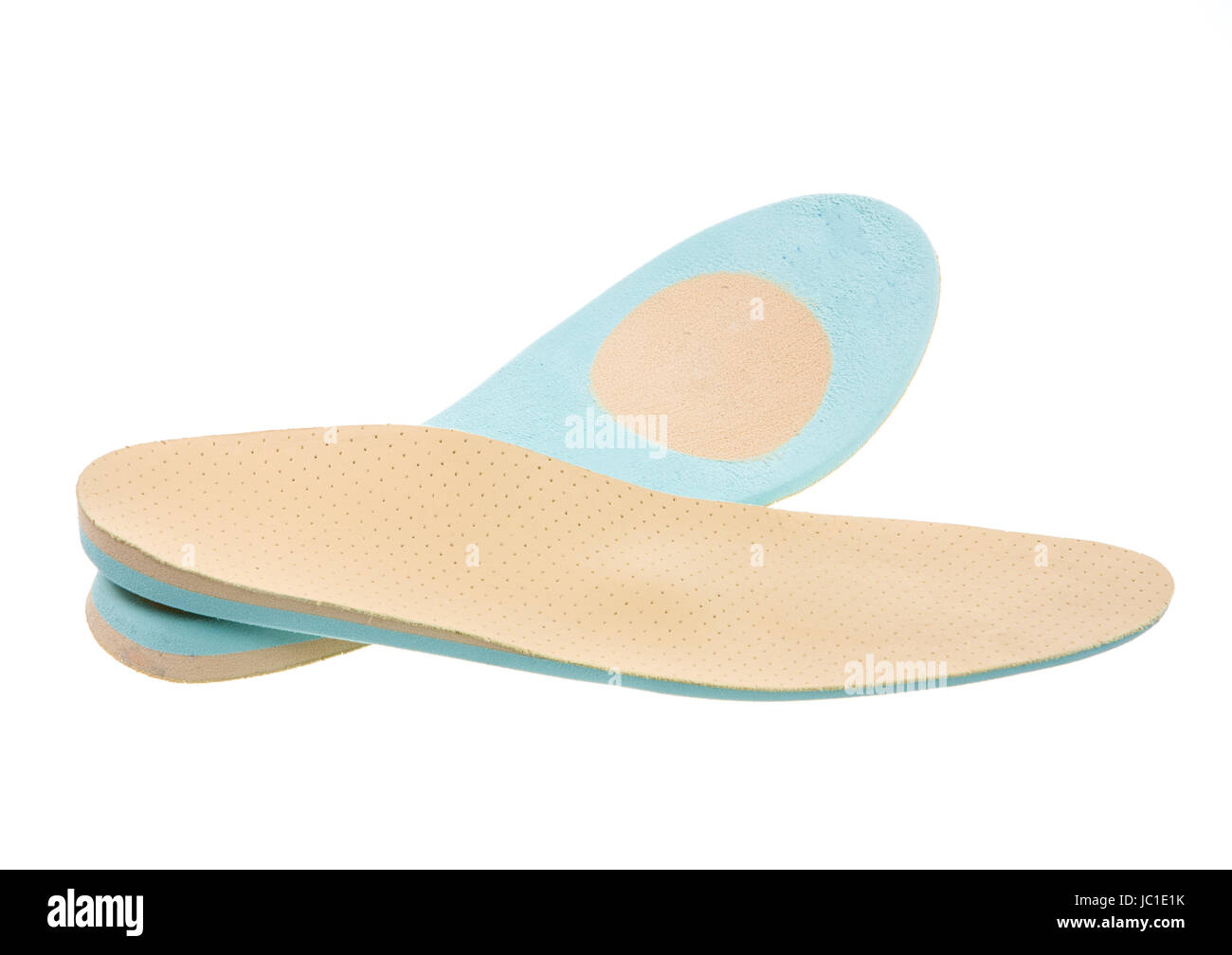 Closeup of a pair of orthopedic shoe insoles Stock Photo - Alamy