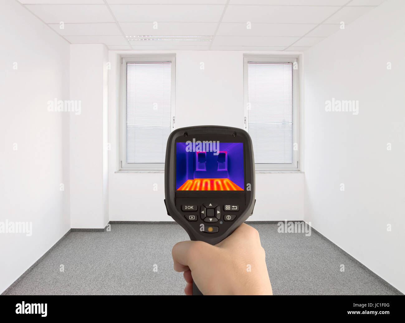 Controlling Underfloor Heating with Thermal Camera Stock Photo - Alamy