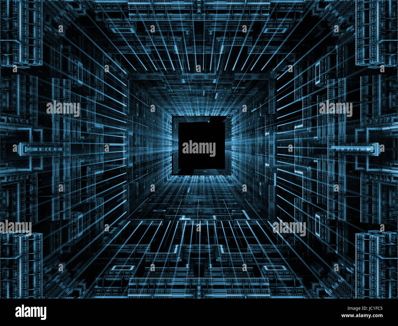 Matter Can Dream series. Abstract design made of fractal frames and ...