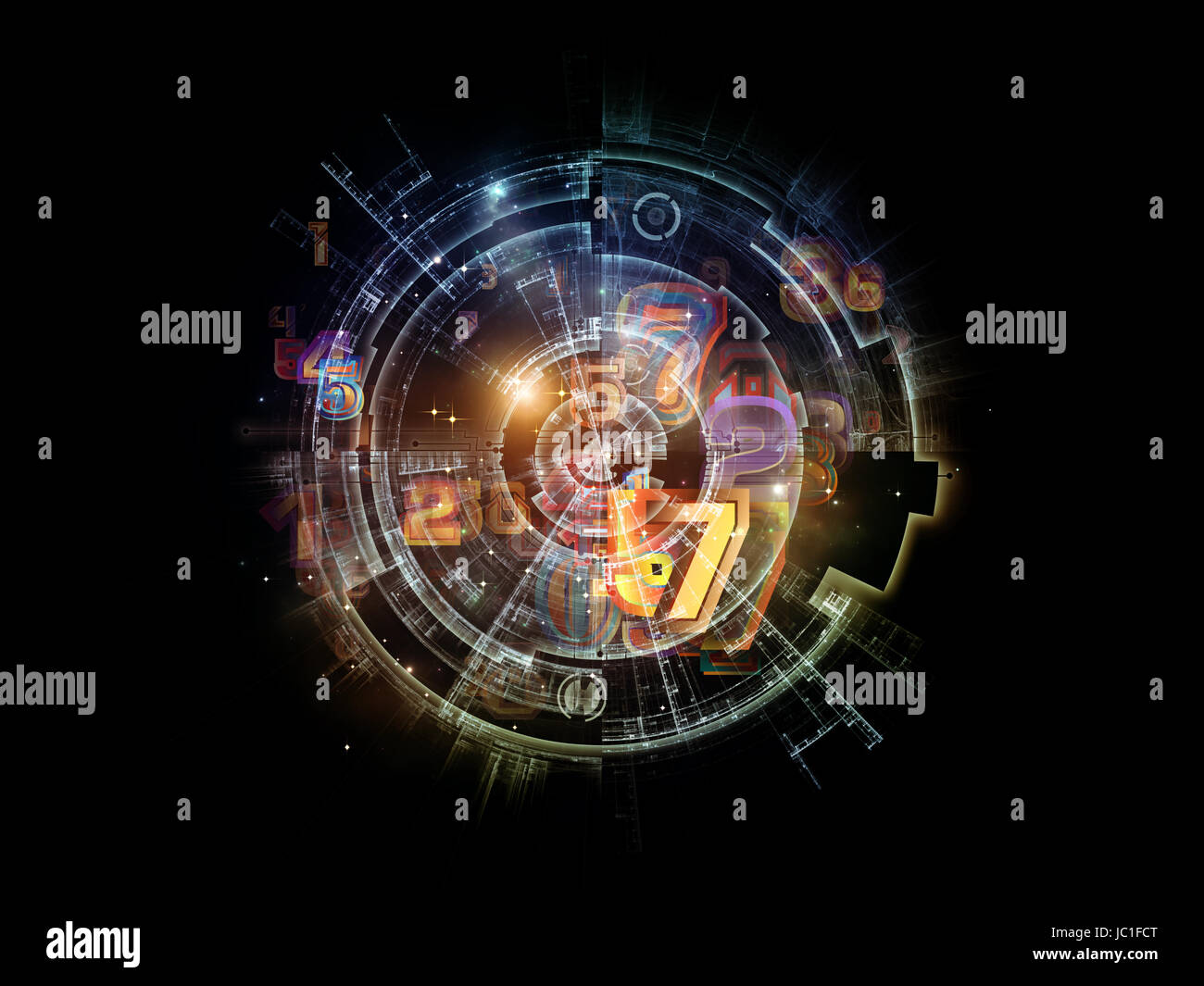 Conceptual Particle series. Composition of fractal and conceptual ...