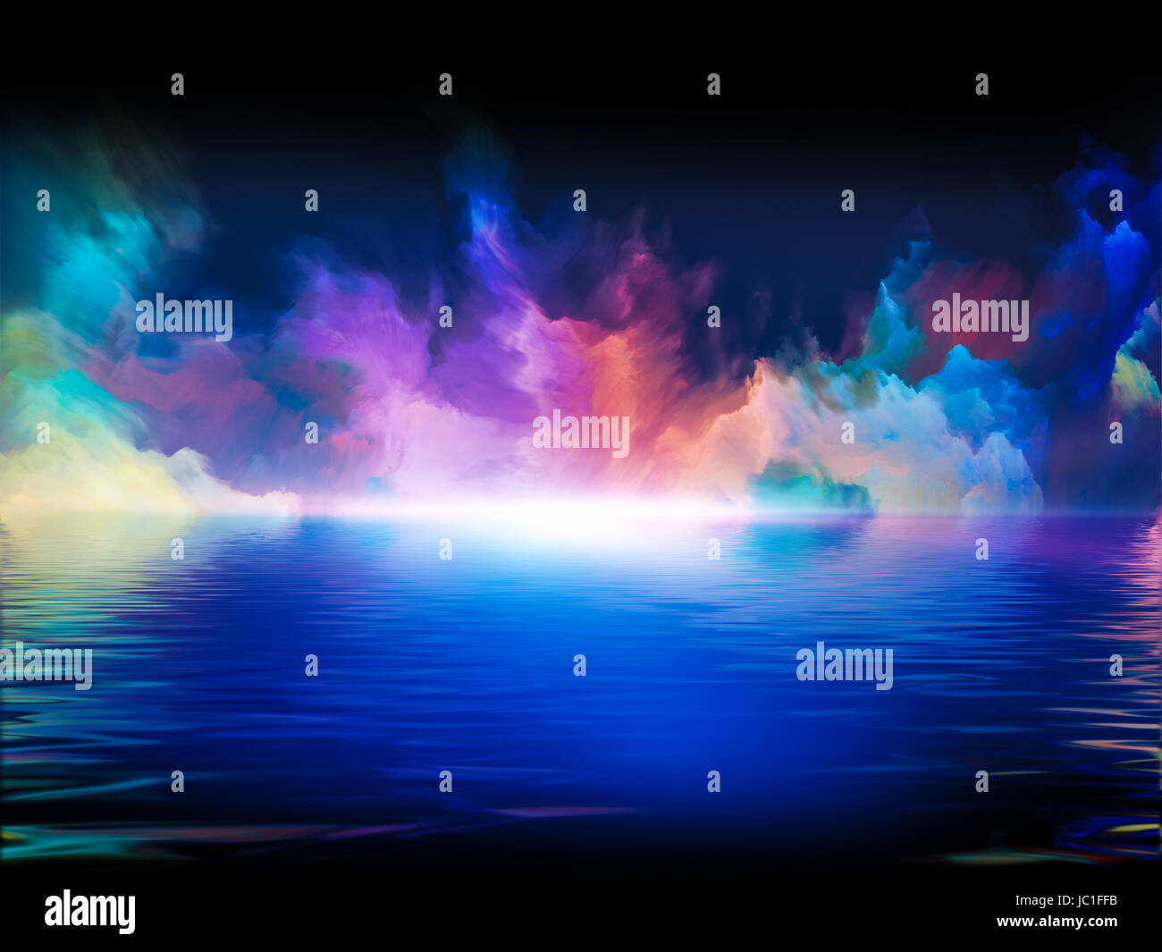 Shores of Dreams series. Backdrop composed of colors and gradients and ...