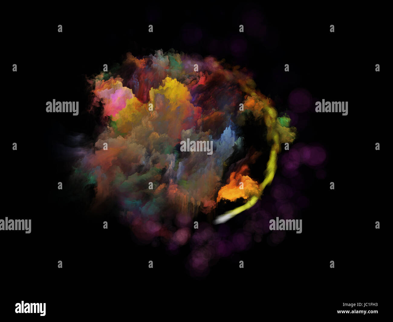Fractal Elements series. Graphic composition of fractal shapes and ...
