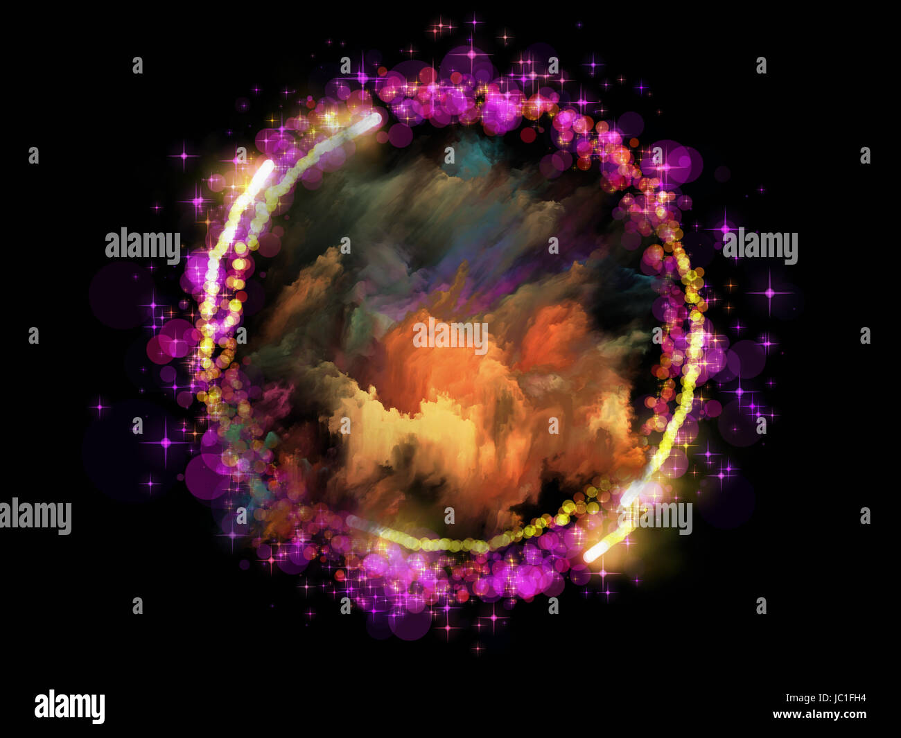 Fractal Elements series. Graphic composition of fractal shapes and ...