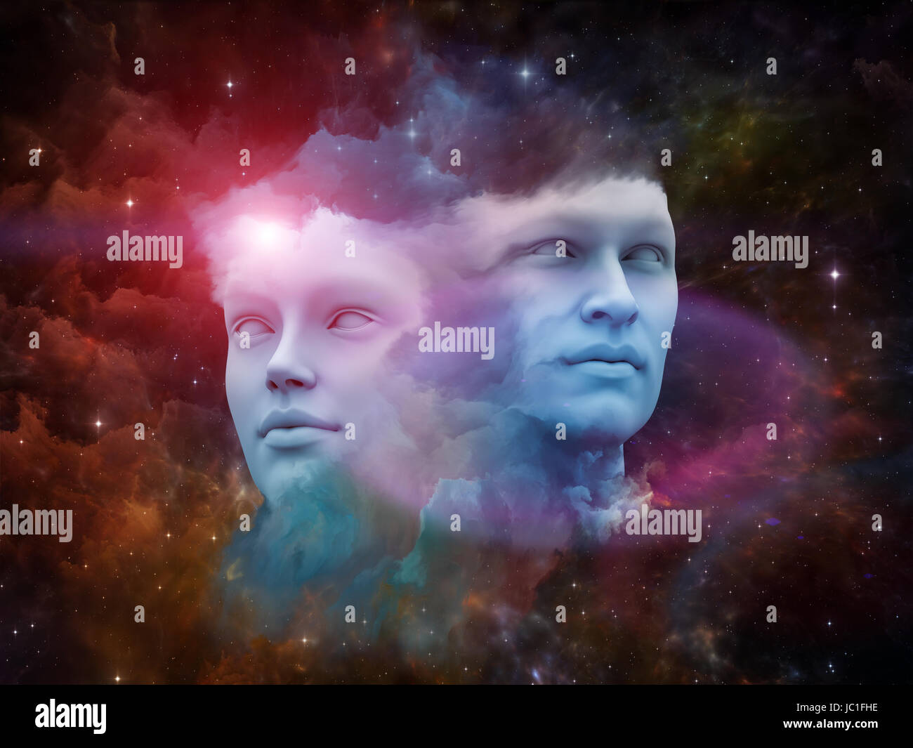 Human Dreams series. Artistic background made of Fused human forms ...