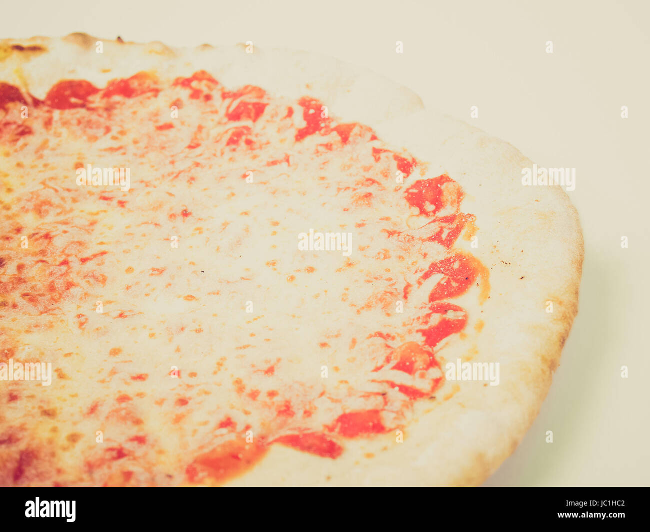 Vintage retro looking Pizza Margherita - traditional Italian food from ...