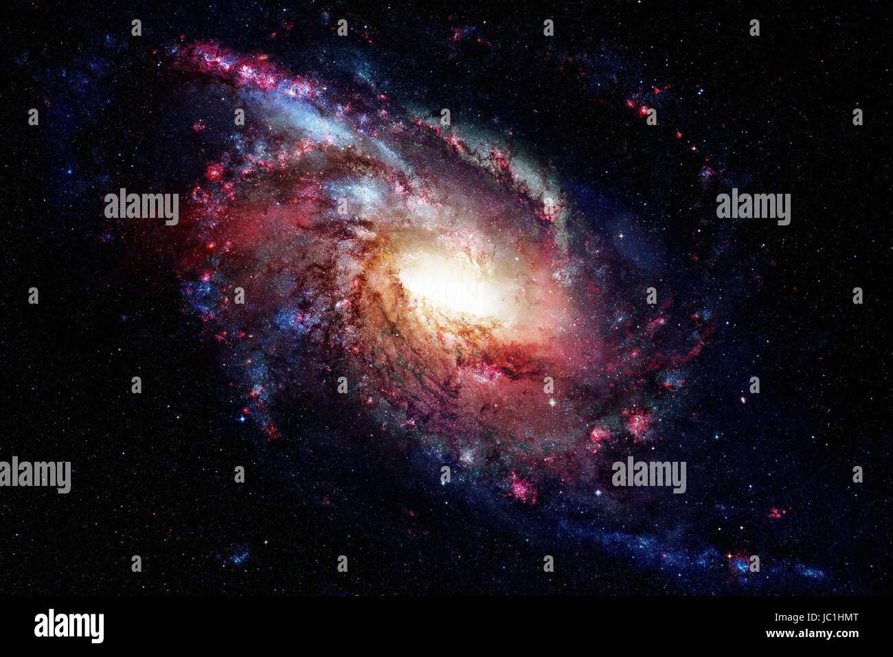 Galaxy and nebula. Elements of this Image Furnished by NASA Stock Photo ...