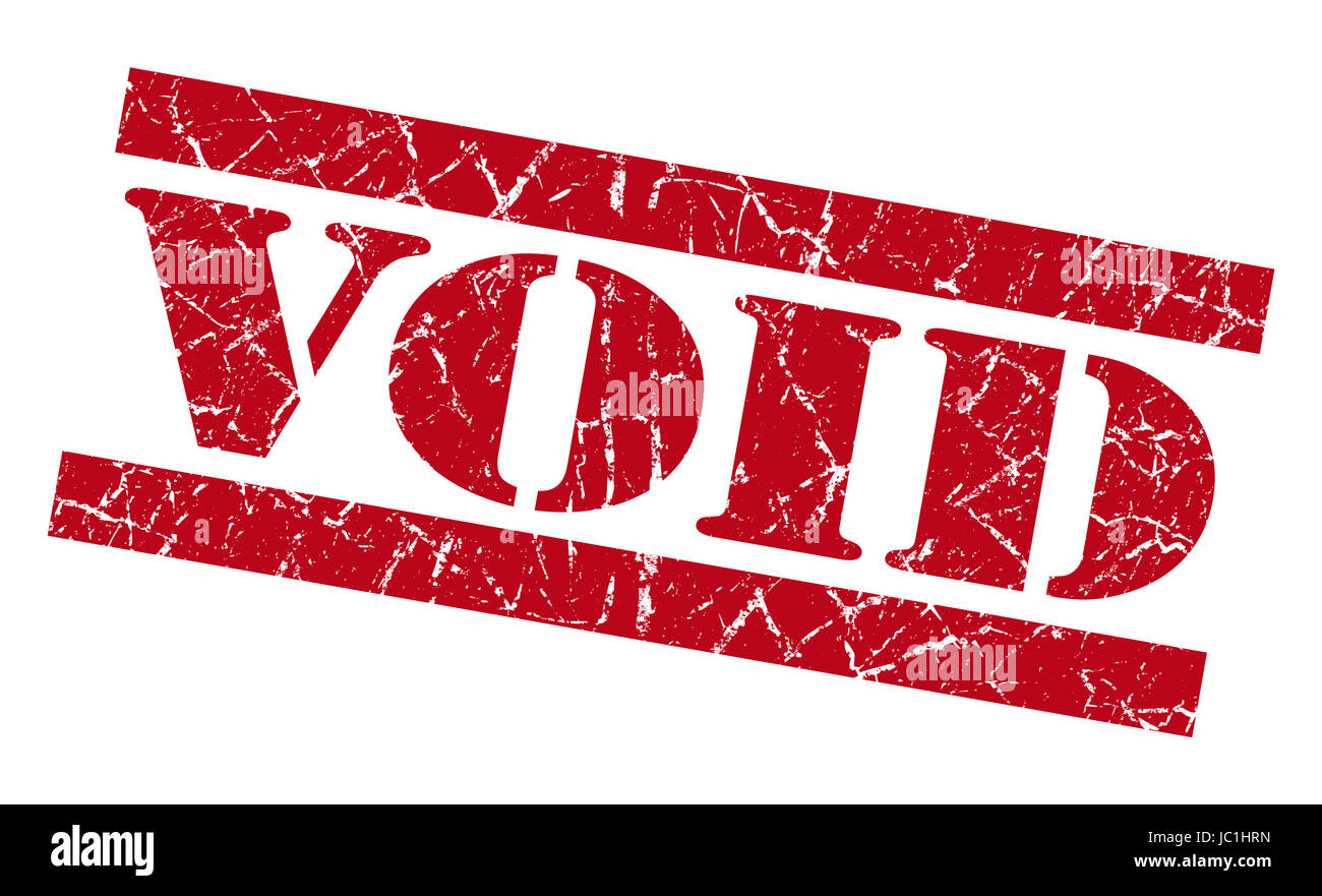Void red grunge stamp Stock Photo - Alamy