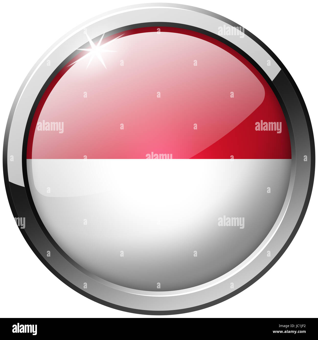 Indonesia Round Metal Glass Button Stock Photo - Alamy