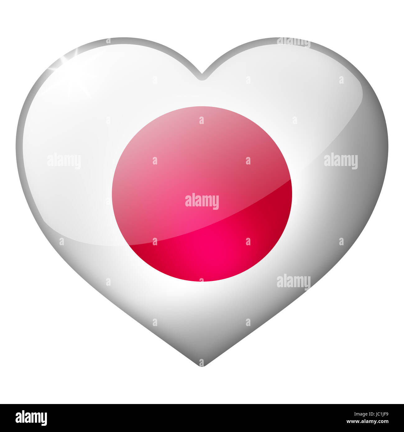 japan heart button Stock Photo - Alamy