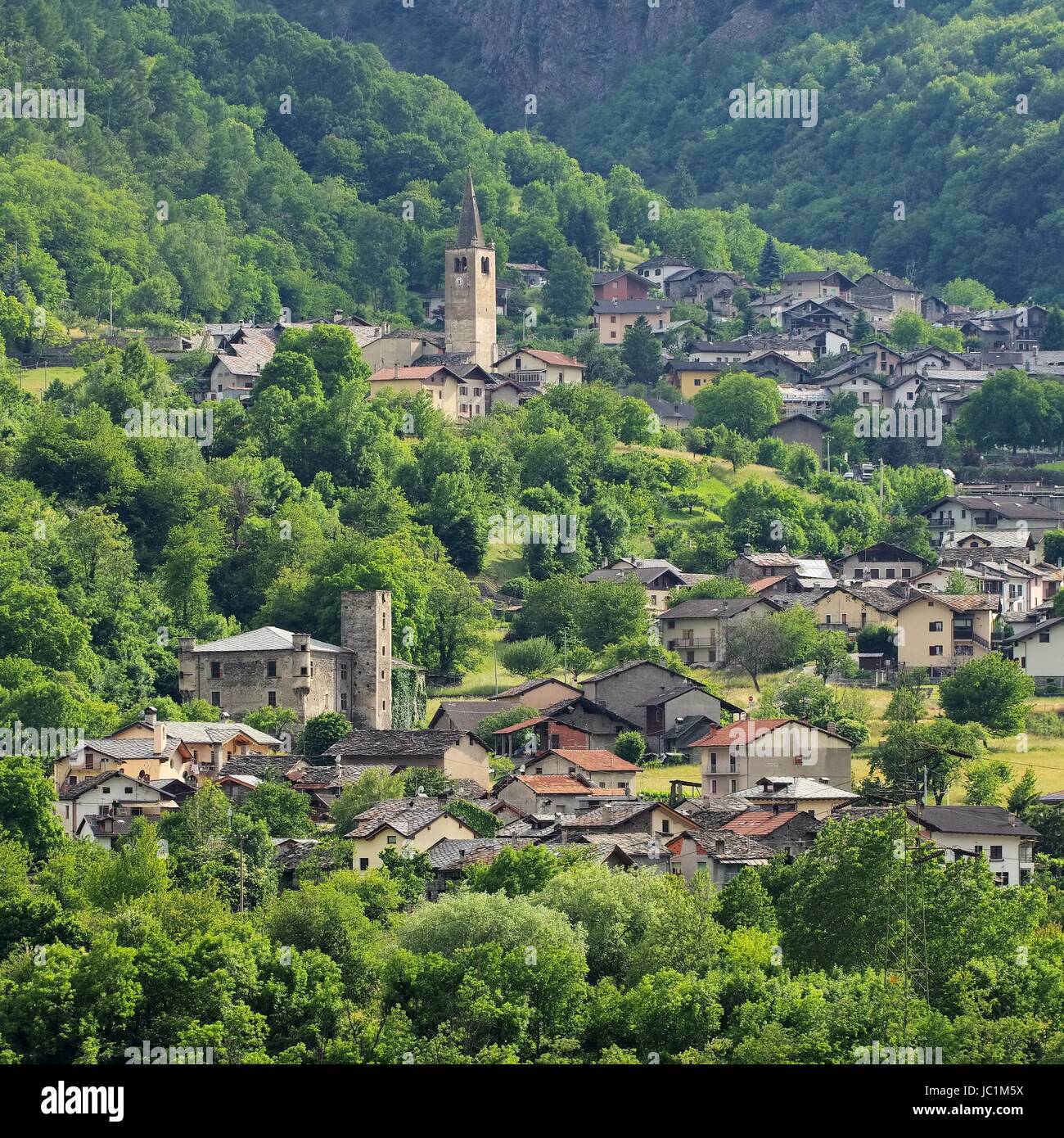 Saint-Marcel Castello 02 Stock Photo - Alamy