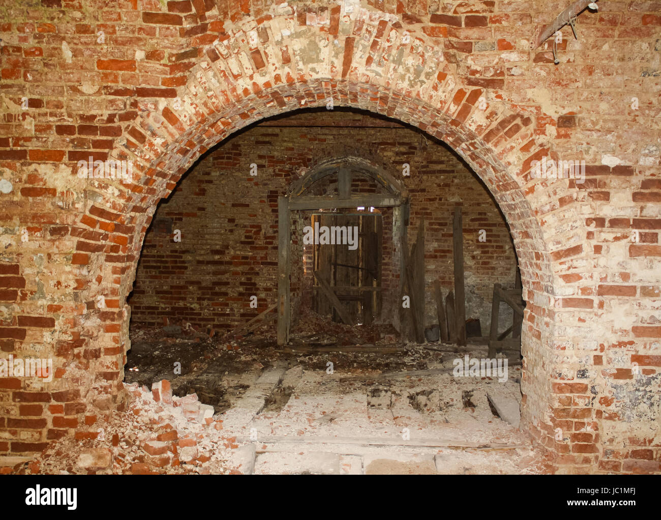 interior of ruined abandoned christian church Stock Photo - Alamy