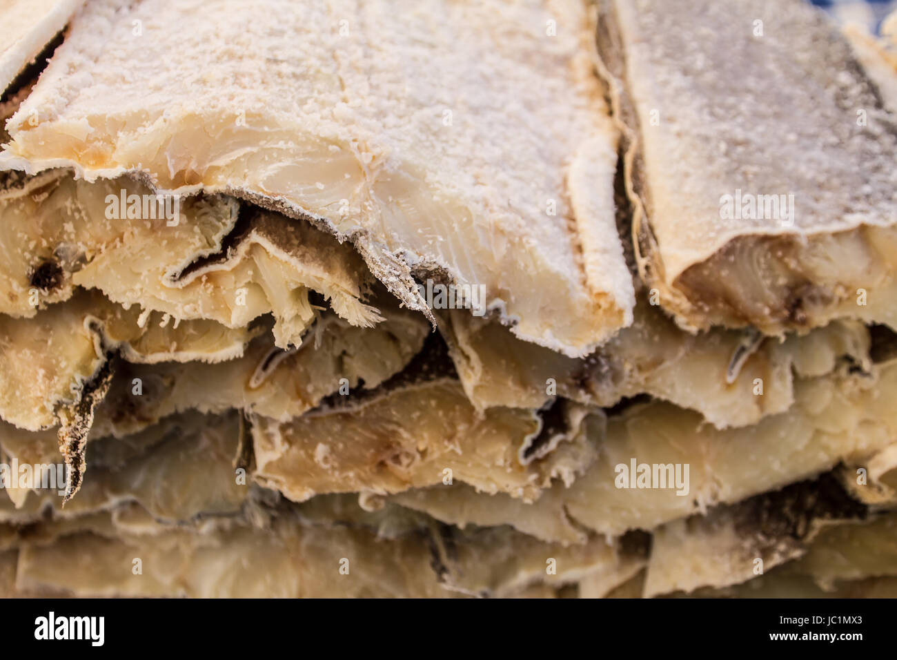 A pile of salted dried fish Stock Photo - Alamy
