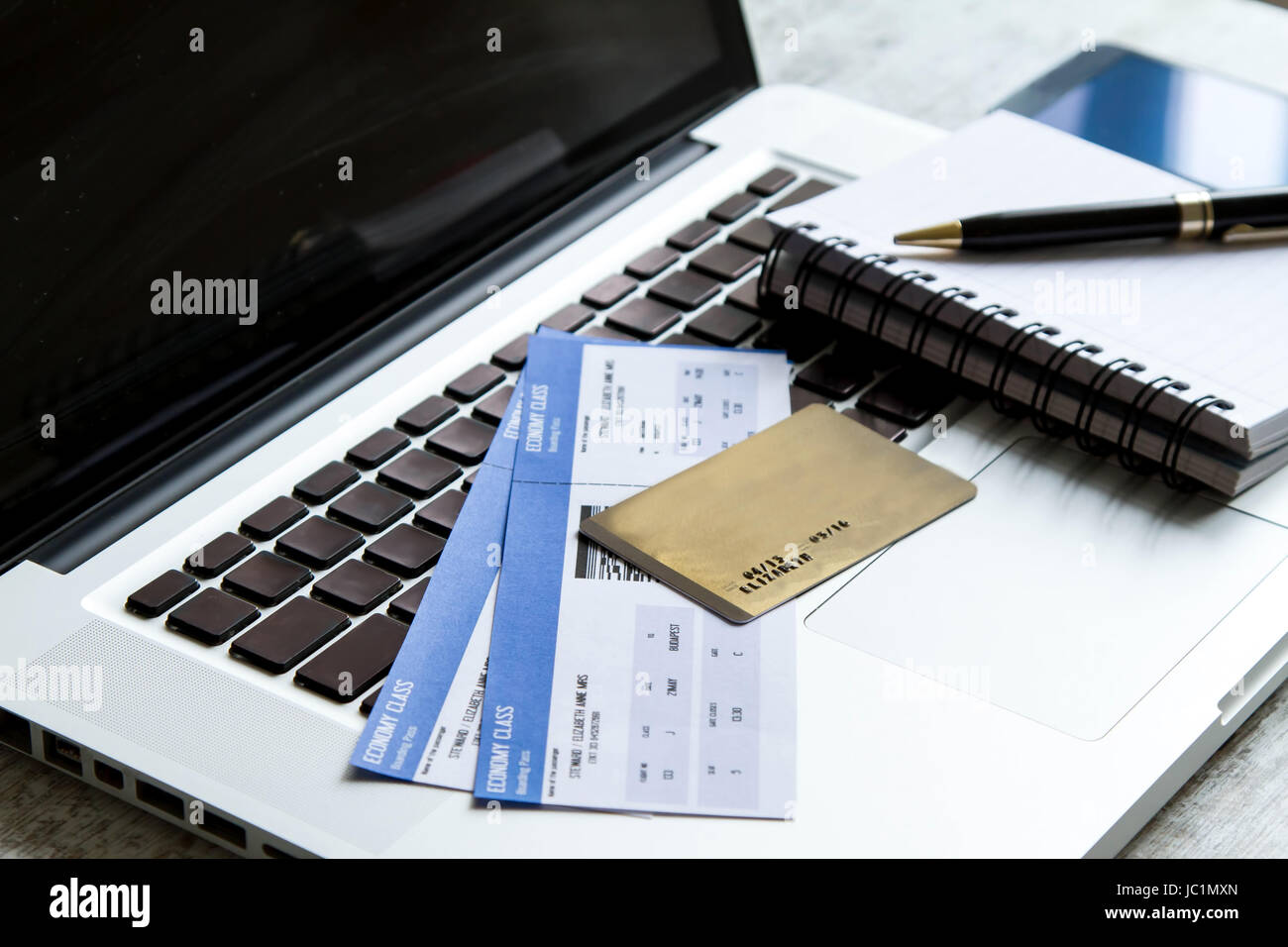 Customer buying plane tickets hi-res stock photography and images - Alamy