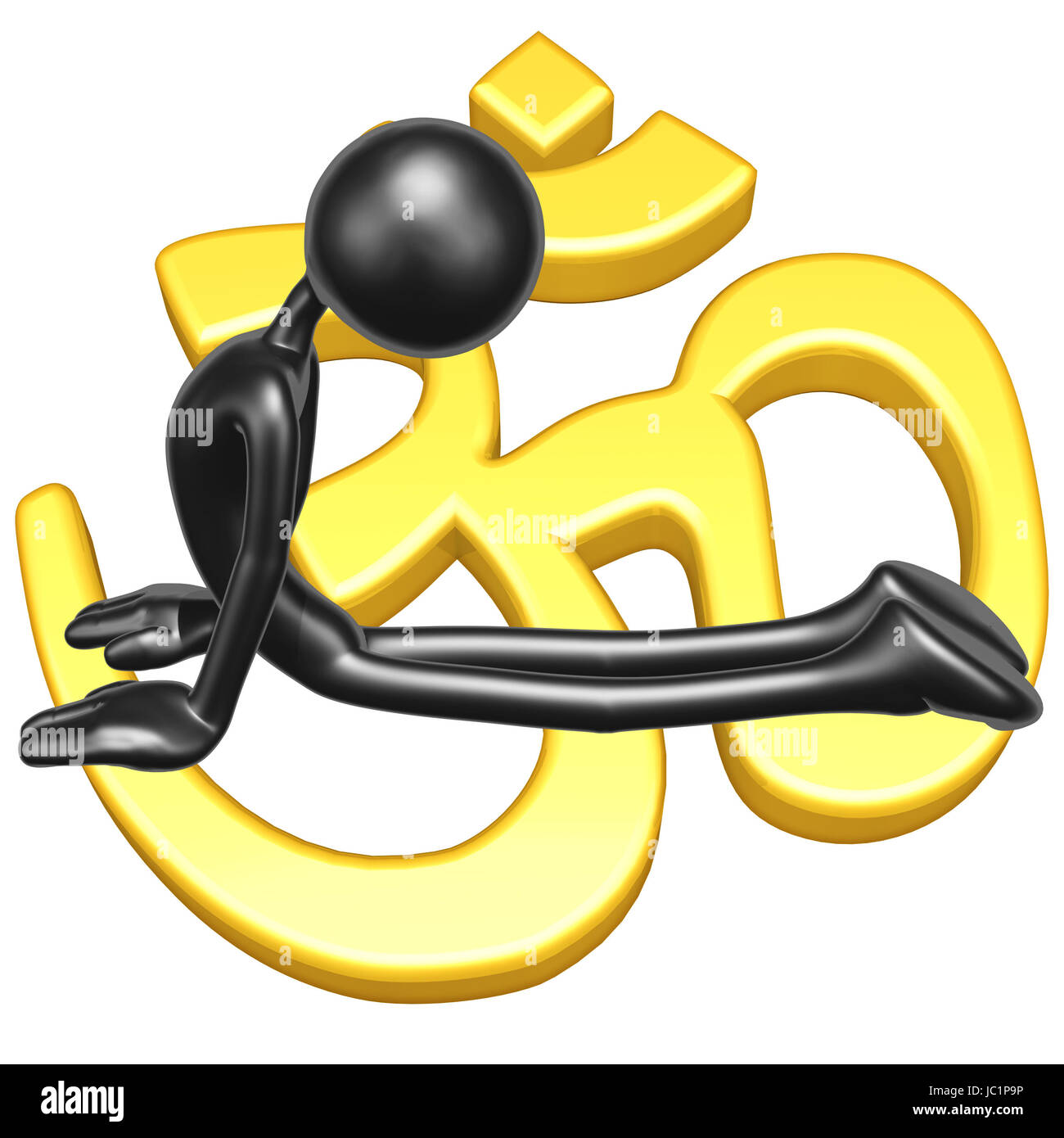 Yoga guy icon cartoon hi-res stock photography and images - Alamy