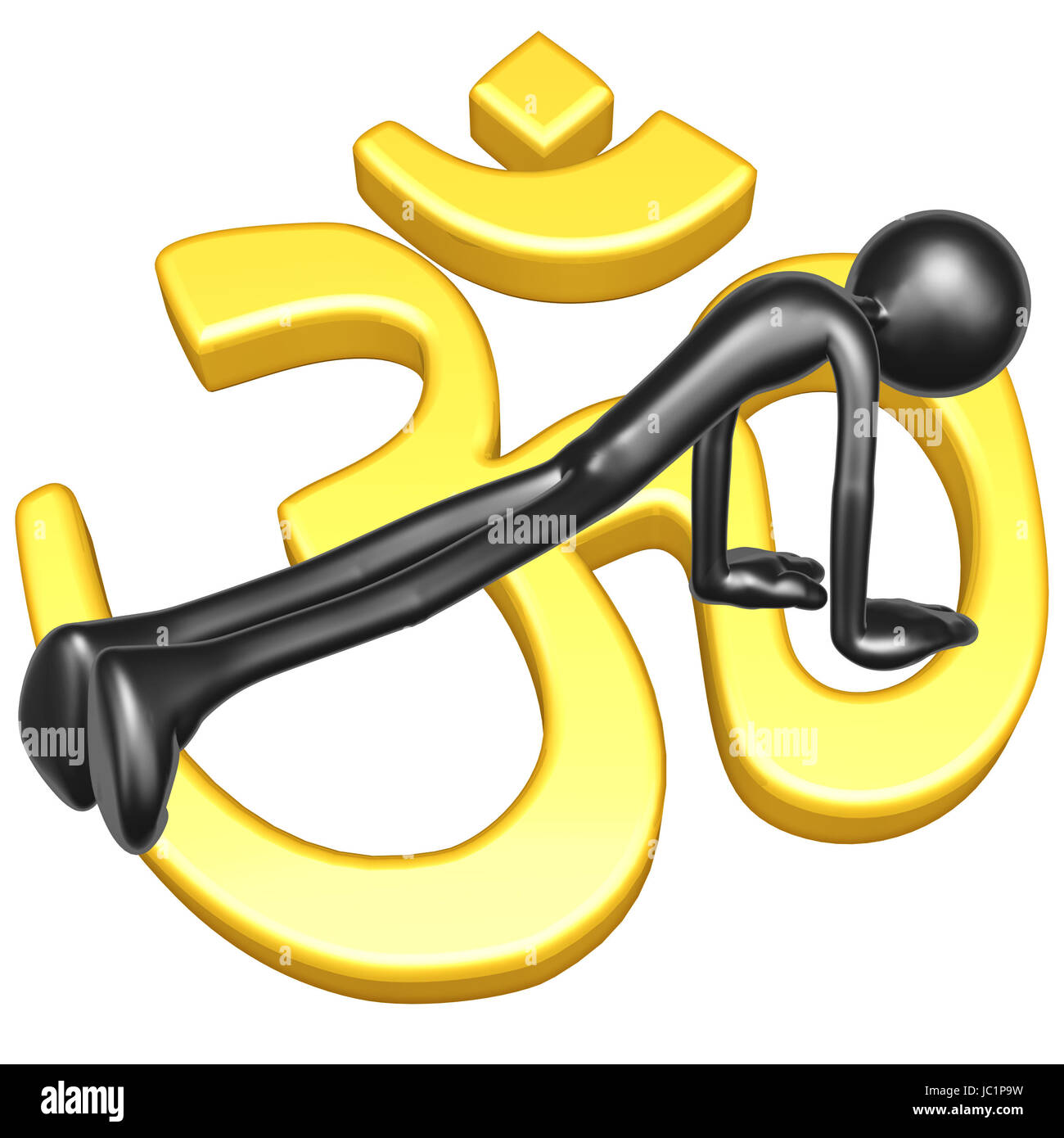 Yoga guy icon cartoon hi-res stock photography and images - Alamy