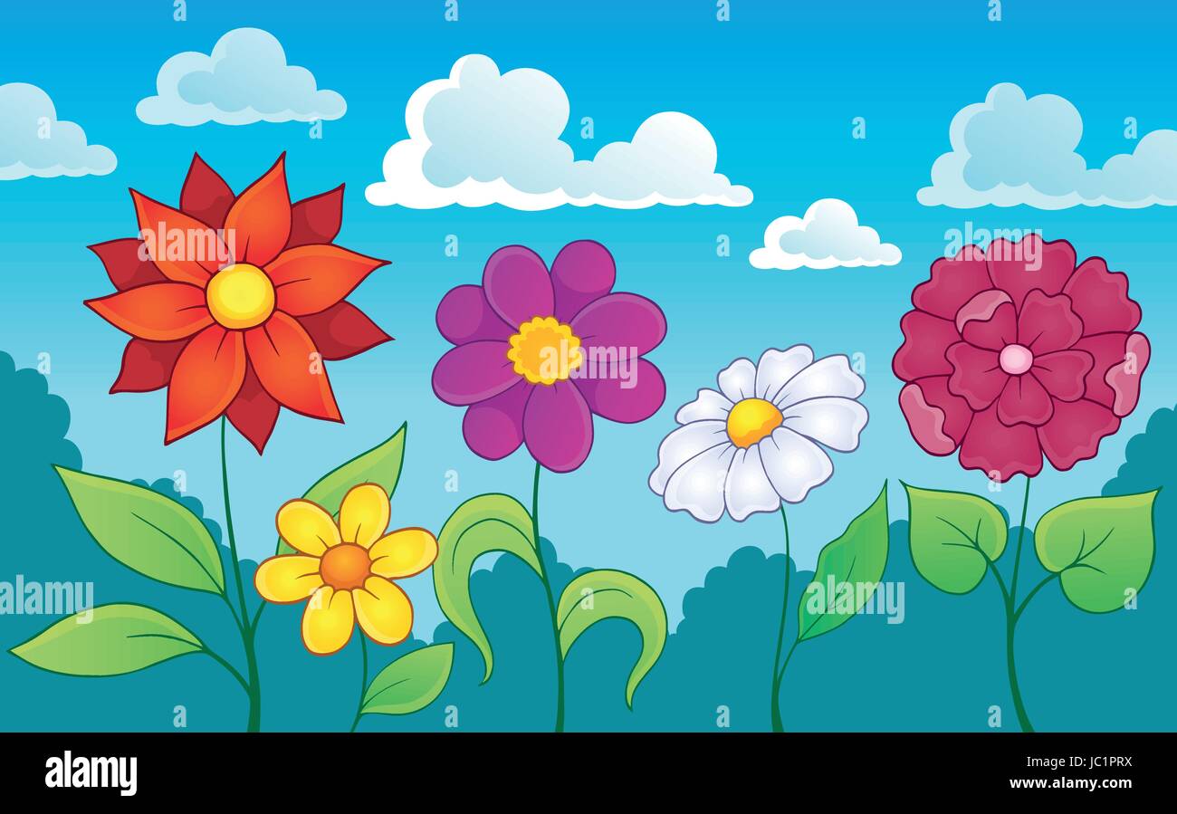 Flower topic image 7 - eps10 vector illustration Stock Vector Image ...