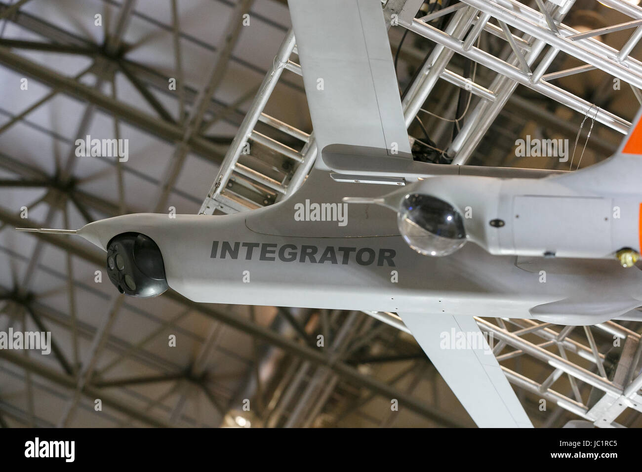 Tokyo, Japan. 13th June, 2017. Models of Unmanned Aircraft System (UAS ...