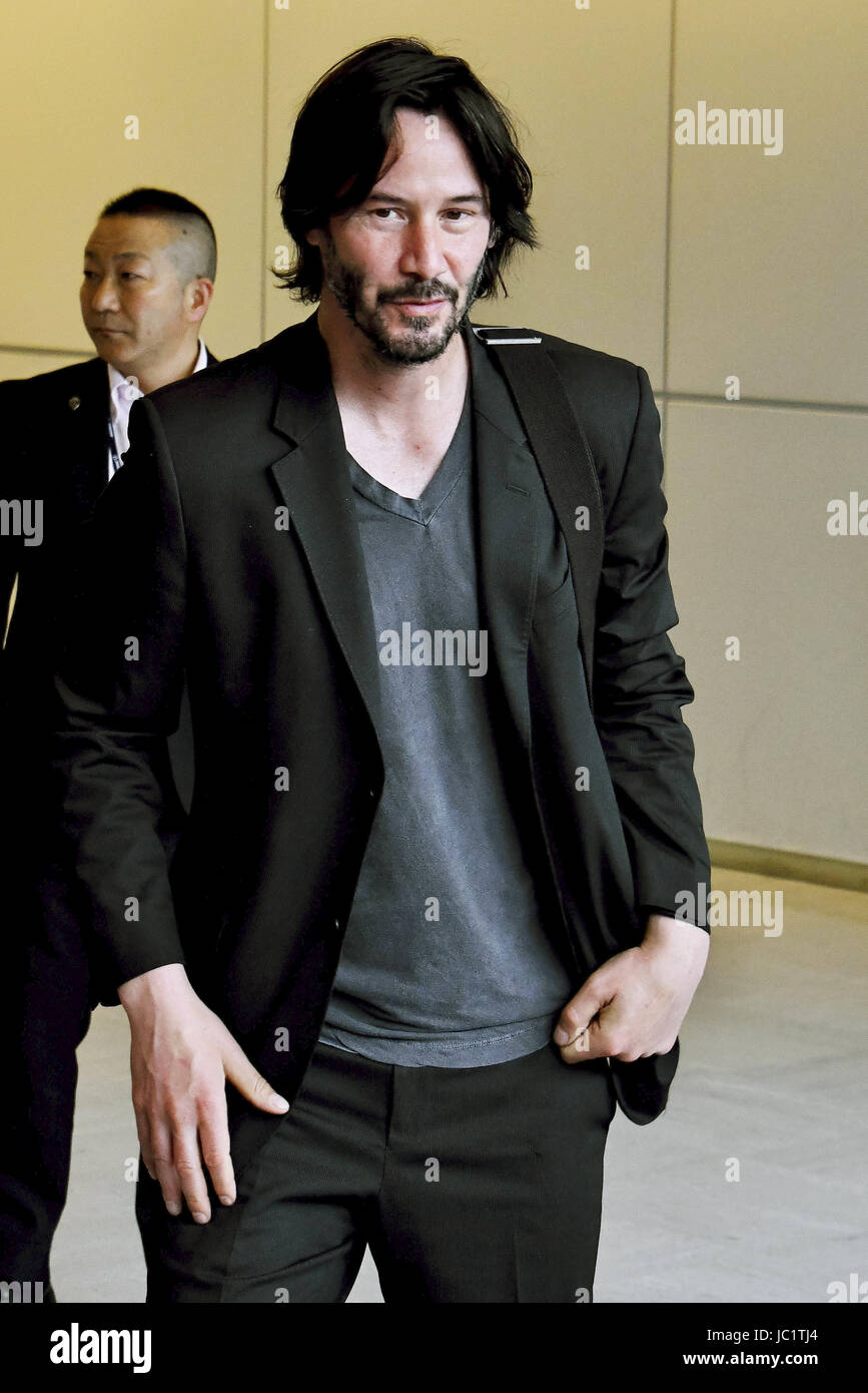 Keanu Reeves is seen upon arrival at Narita International Airport on ...