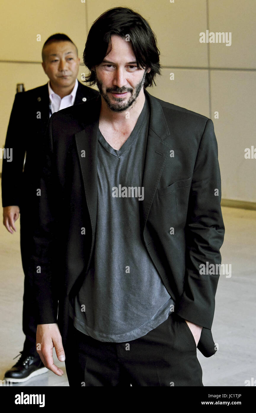 Keanu Reeves is seen upon arrival at Narita International Airport on ...