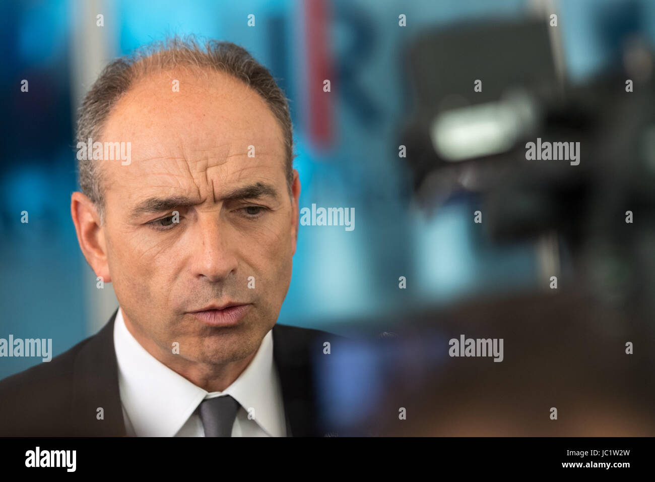Paris, France. 12th June, 2017. Jean-Francois Cope arrives at the ...