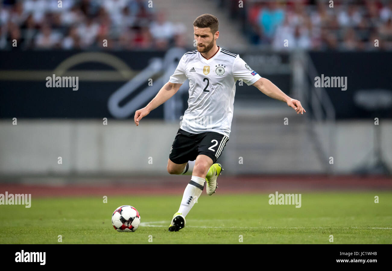 Germany's Shkodran Mustafi in action during the World Cup qualifying ...