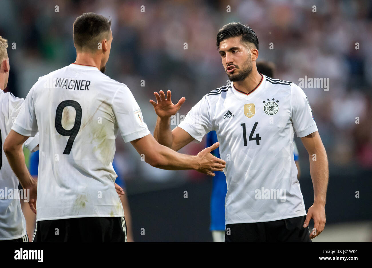 Germany's Emre Can reacts during the World Cup qualifying group C ...