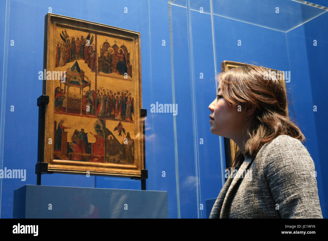 Giovanni da rimini 14th century masterpiece hi-res stock photography ...