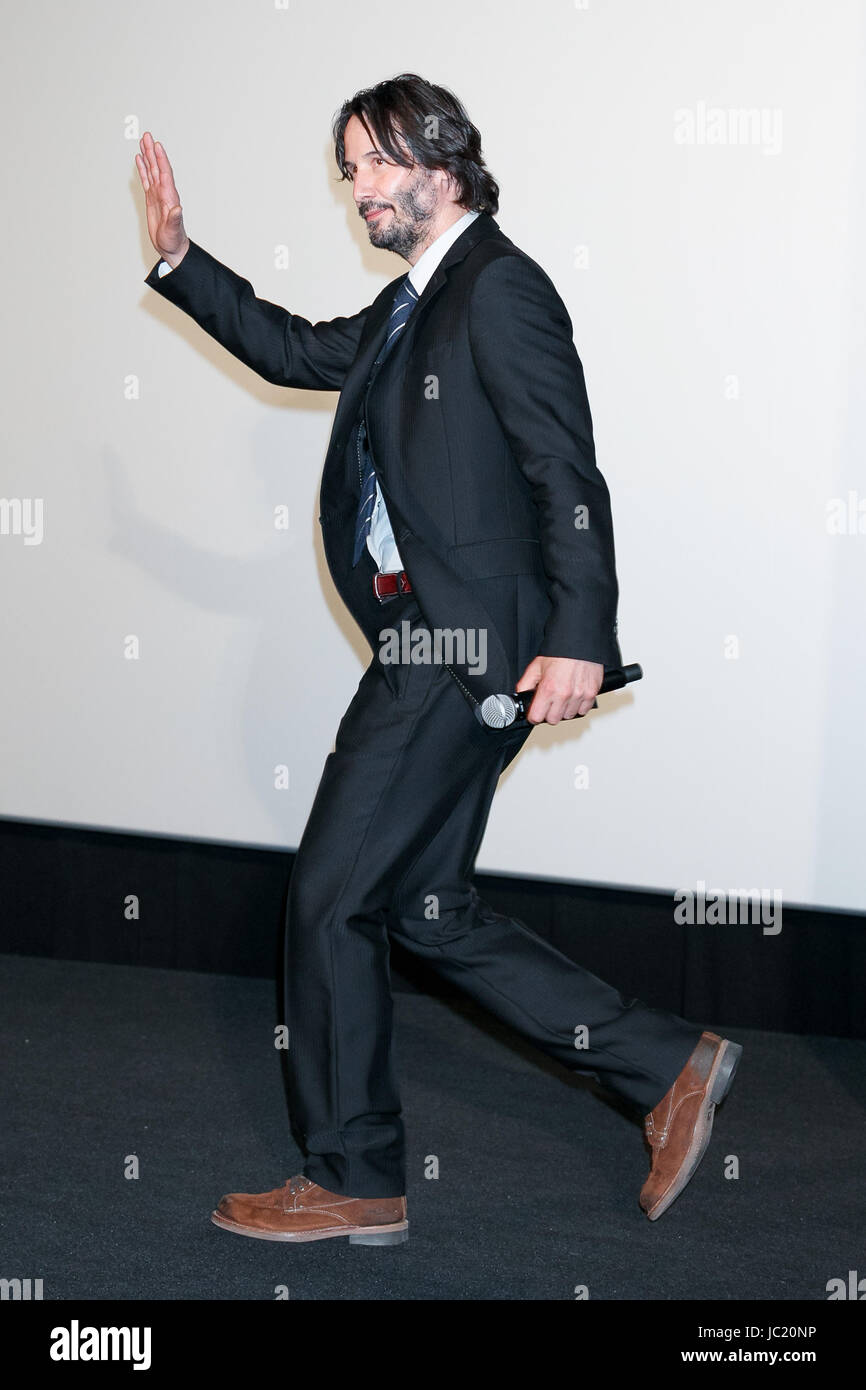 Tokyo, Japan. 13th Jun, 2017. Actor Keanu Reeves attends a premiere for ...