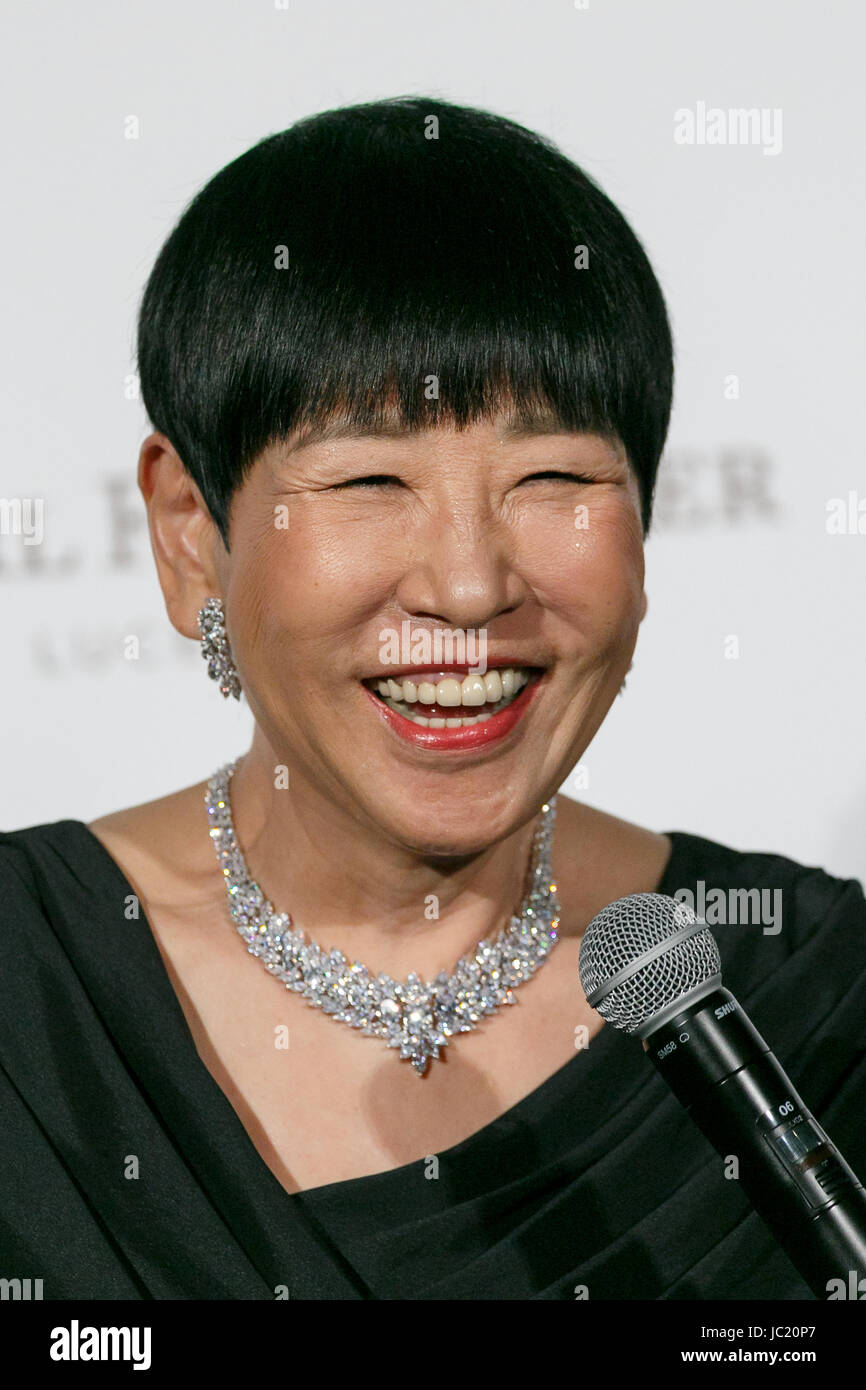 Tokyo, Japan. 13th Jun, 2017. Japanese singer Akiko Wada speaks during ...