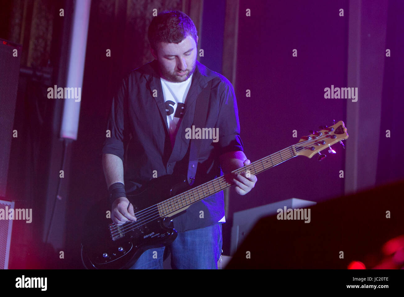 Jack Bates of Peter Hook and the Light performs on April 28th, 2017 at ...