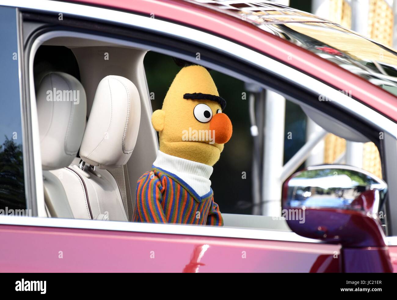 New York, NY, USA. 13th June, 2017. Bert of Sesame Street on location ...