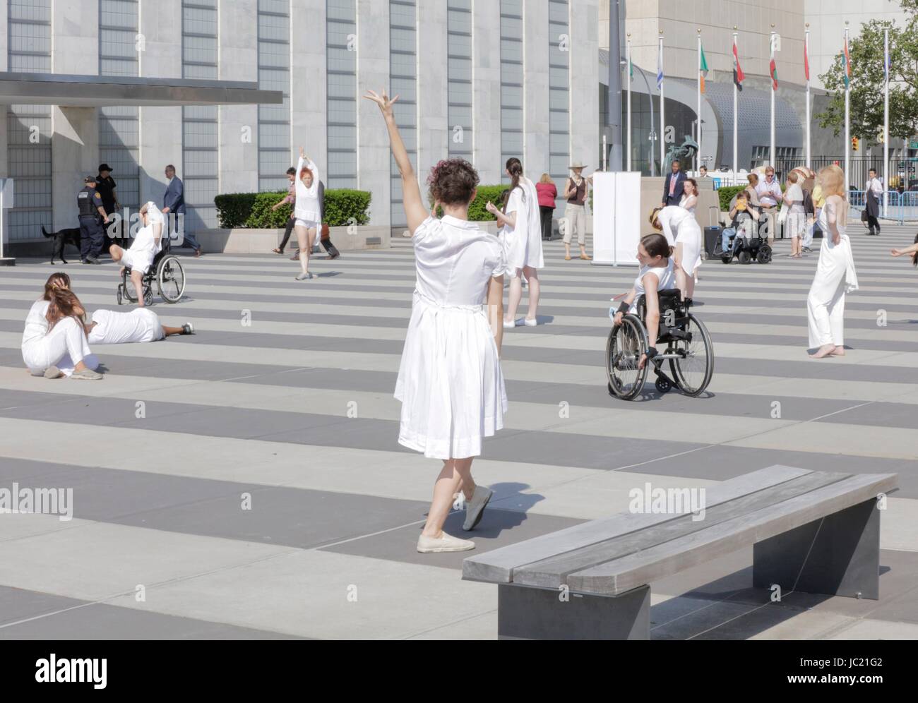 United Nations, New York, USA, June 13 2017 - Heidi Latsky Dance ...