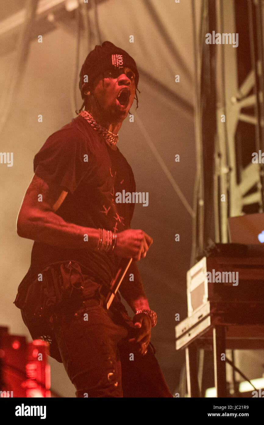 June 11, 2017 - Manchester, Tennessee, U.S - Rapper TRAVIS SCOTT ...