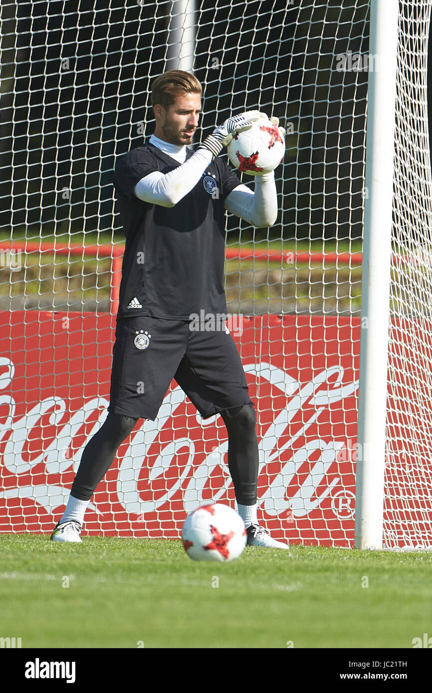 The German soccer national team with goalkeeper Kevin Trapp trains in ...