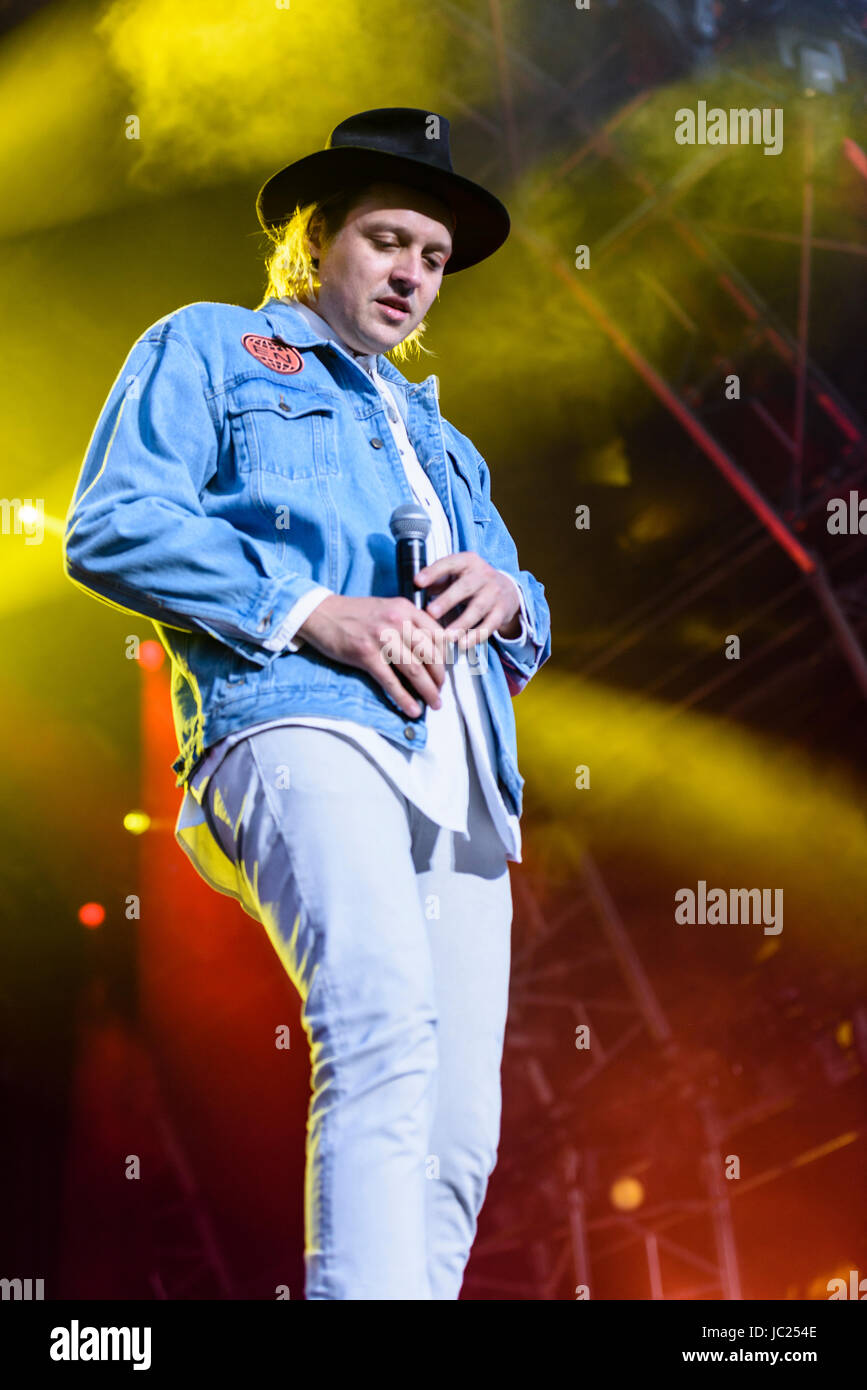 Arcade Fire Lead Singer Win Butler High Resolution Stock Photography ...