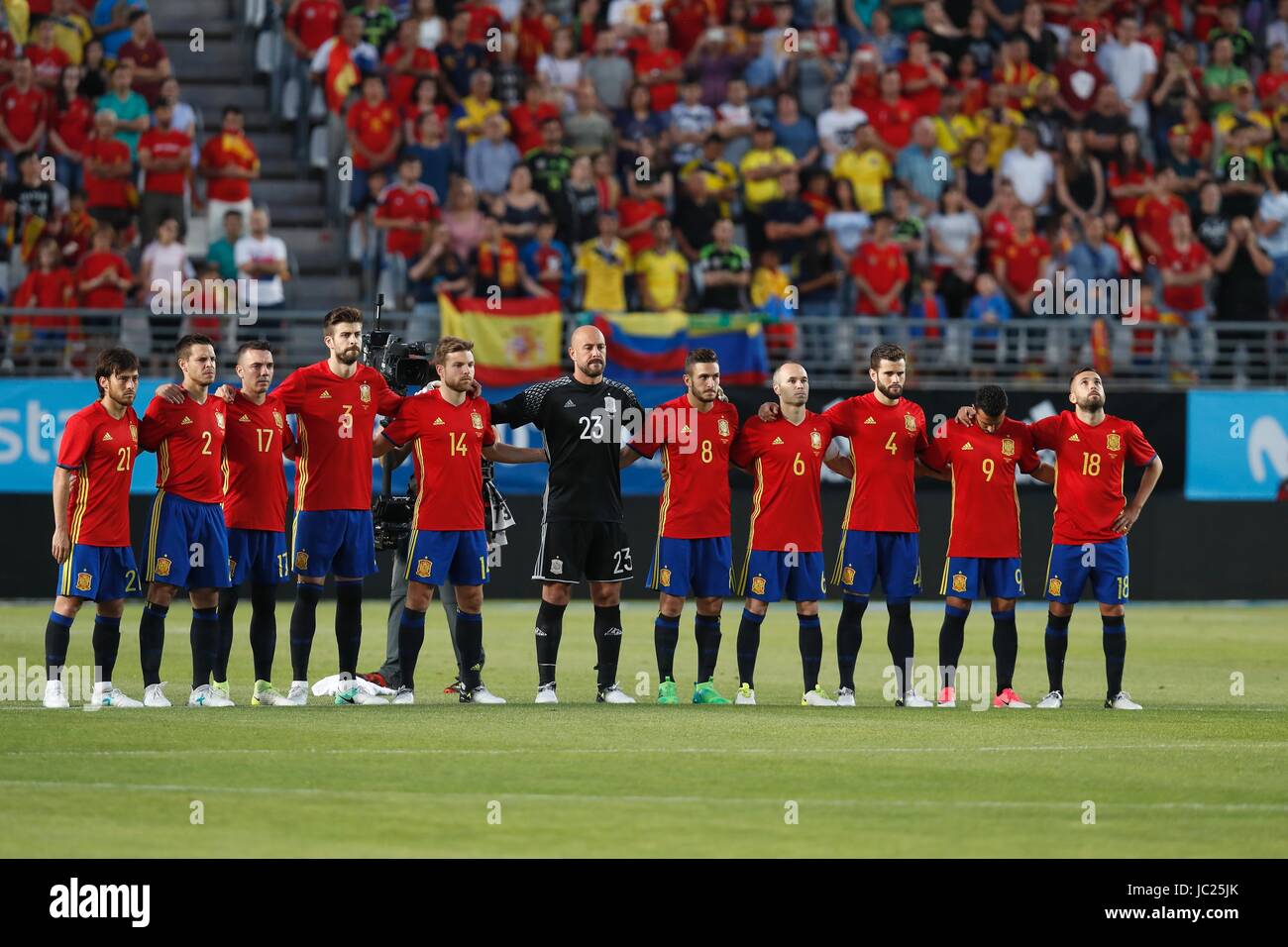 Spain team group line up esp hi-res stock photography and images - Alamy