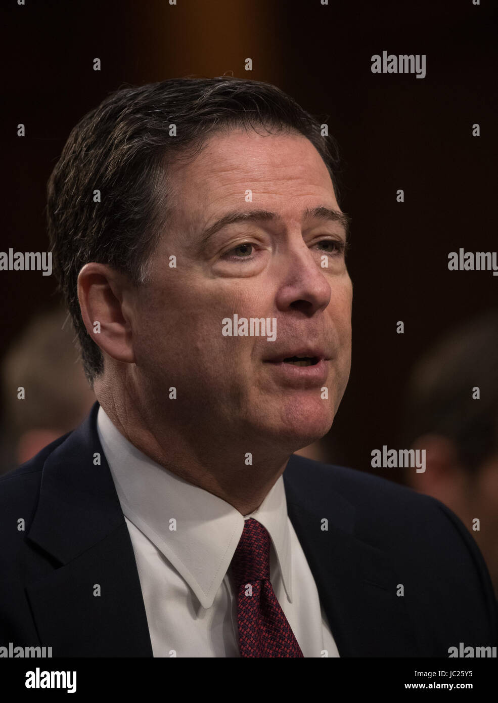 Former FBI director James B. Comey testified before the Senate ...