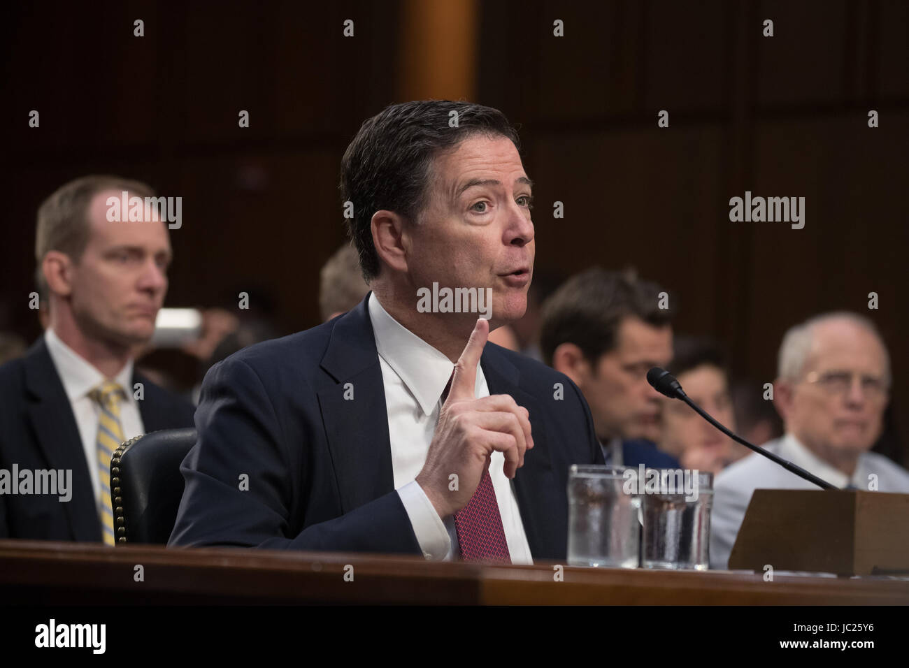 Former FBI director James B. Comey testified before the Senate ...