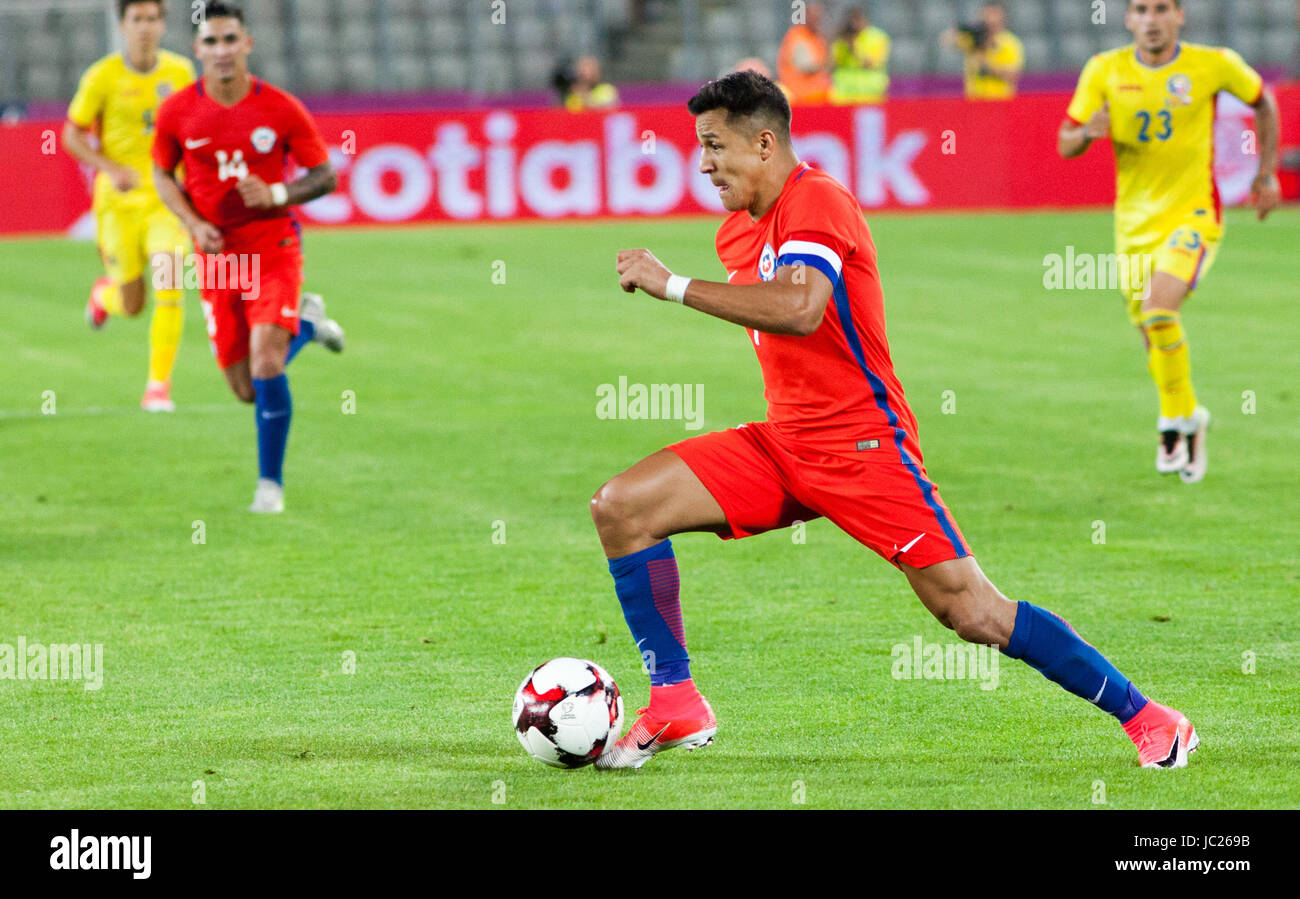 Romania vs Chile friendly, Cluj-Napoca, Romania - 13 June 2017 Alexis ...