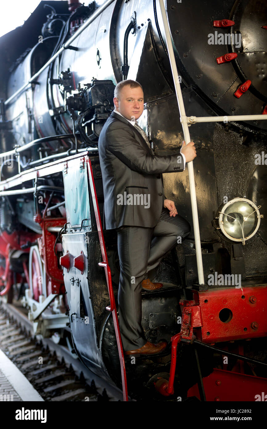 Steam train portraits hi-res stock photography and images - Alamy