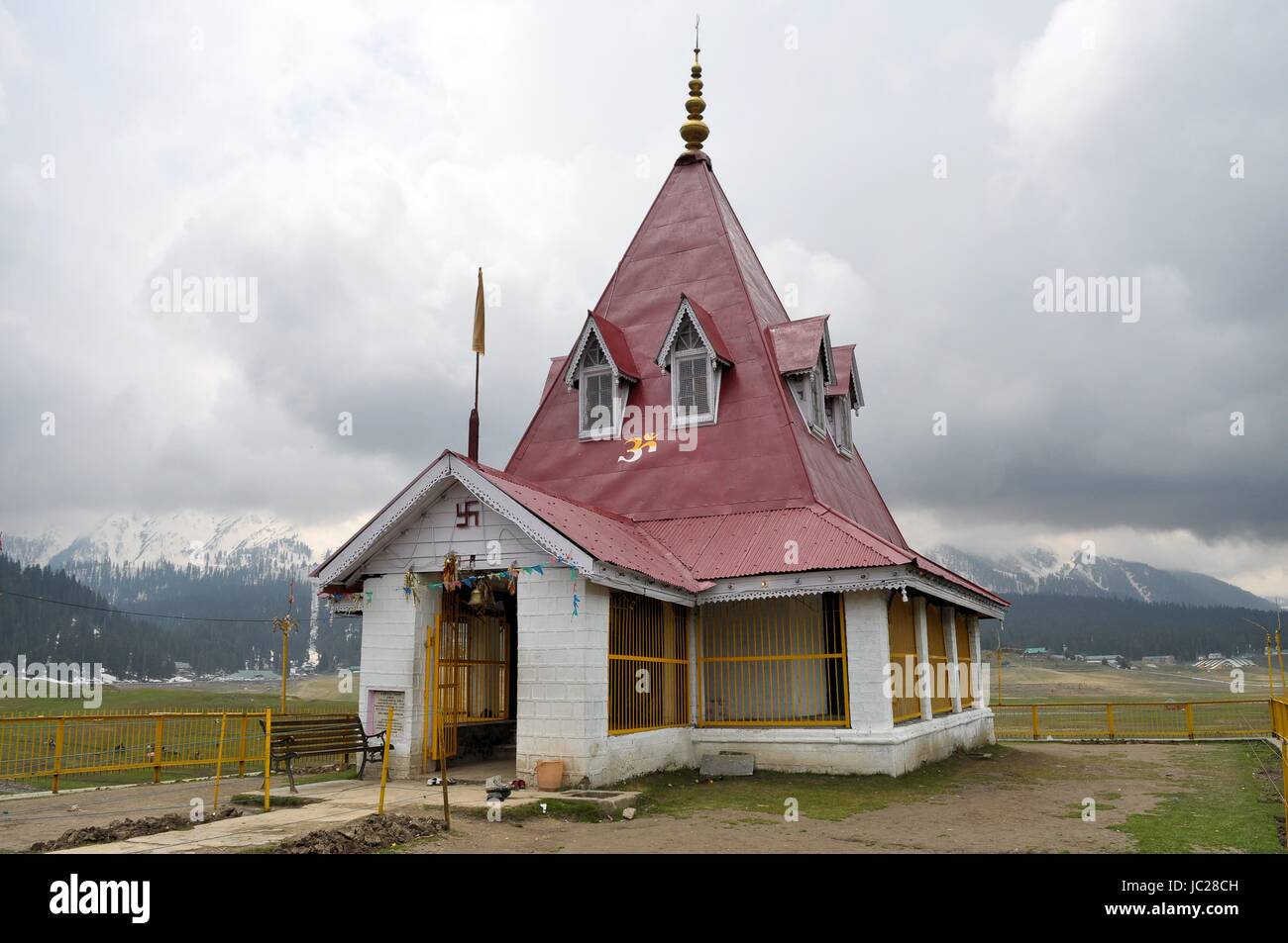 A Hindu temple in Gulmarg, Jammu and Kashmir, India Stock Photo - Alamy