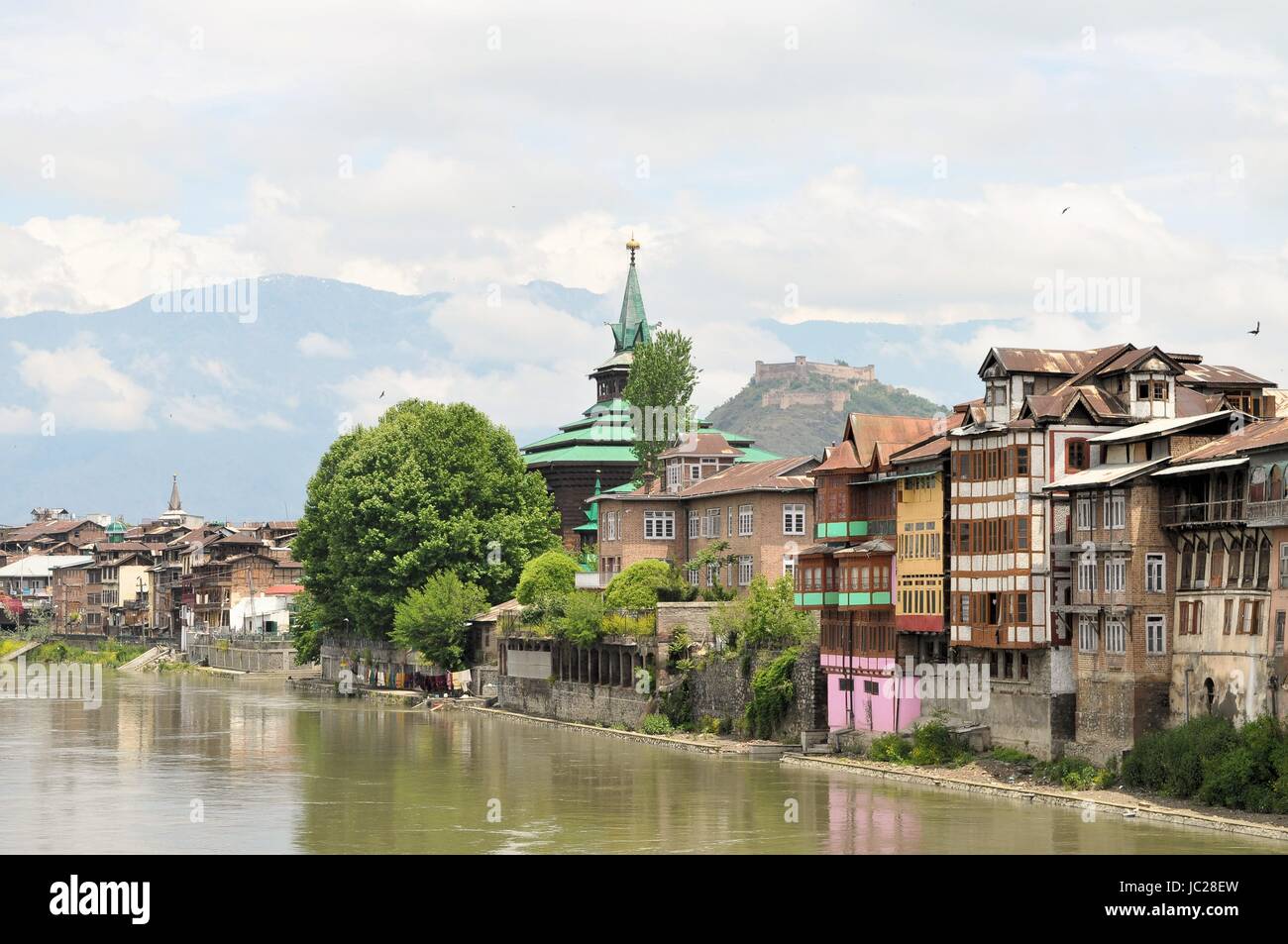 India Kashmir Srinagar Town Wooden High Resolution Stock Photography ...