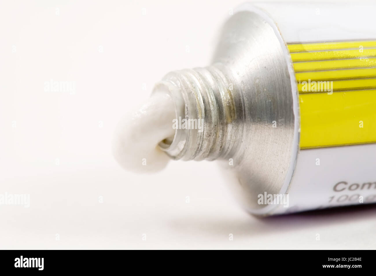 Paste (medicine) squeezed out of the tube isolated on white Stock Photo ...