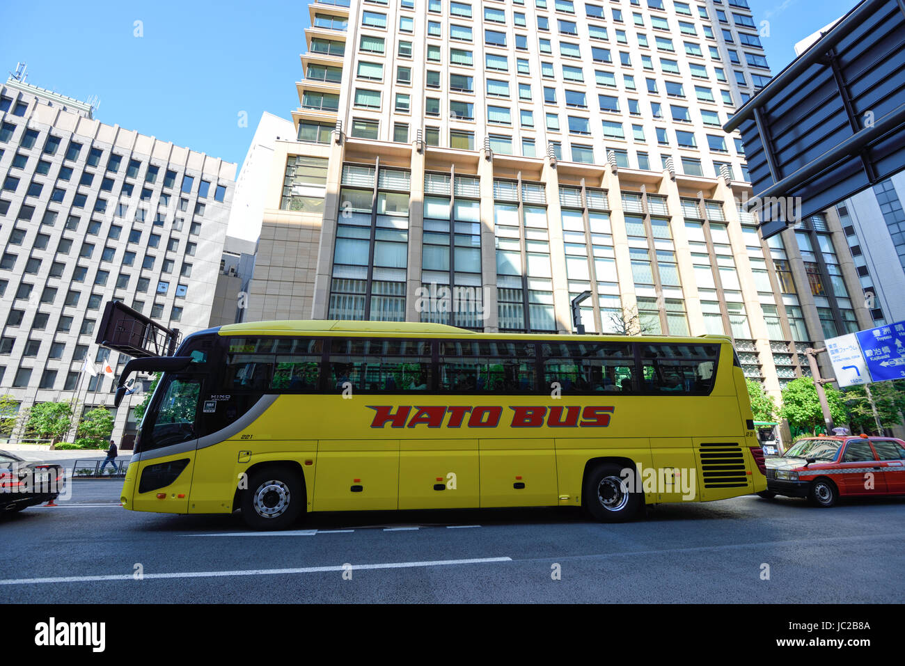 Hato Bus Running through Harumi Street Stock Photo - Alamy