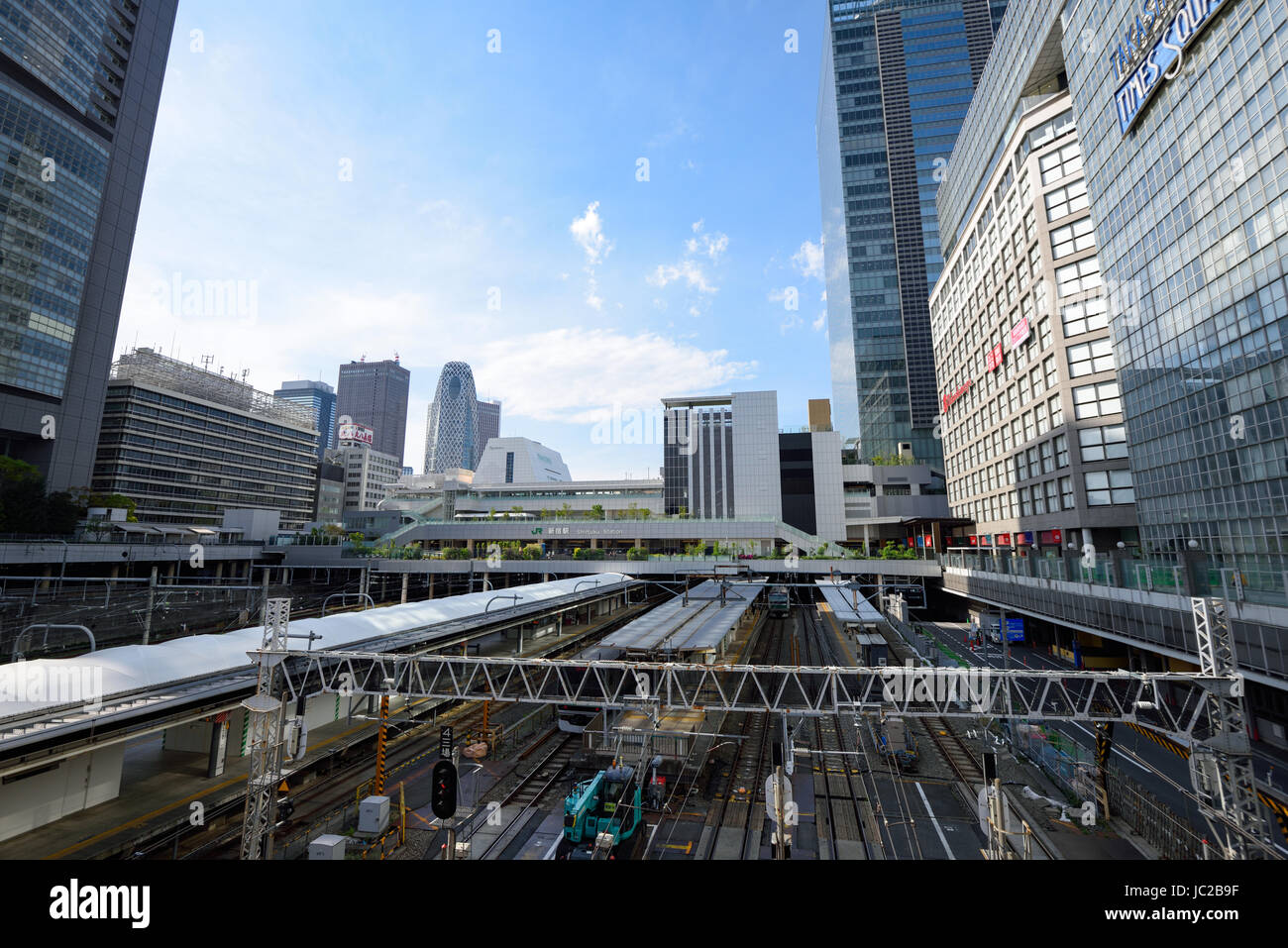Shinjuku Station from Shinjuku Southern Terrace Stock Photo - Alamy