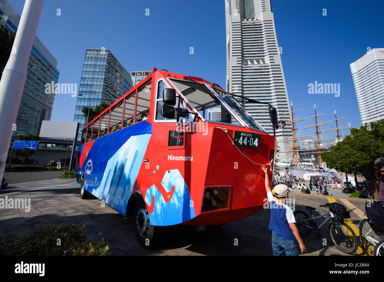 Amphibian Bus, Yokohama Bay, Japan Stock Photo - Alamy