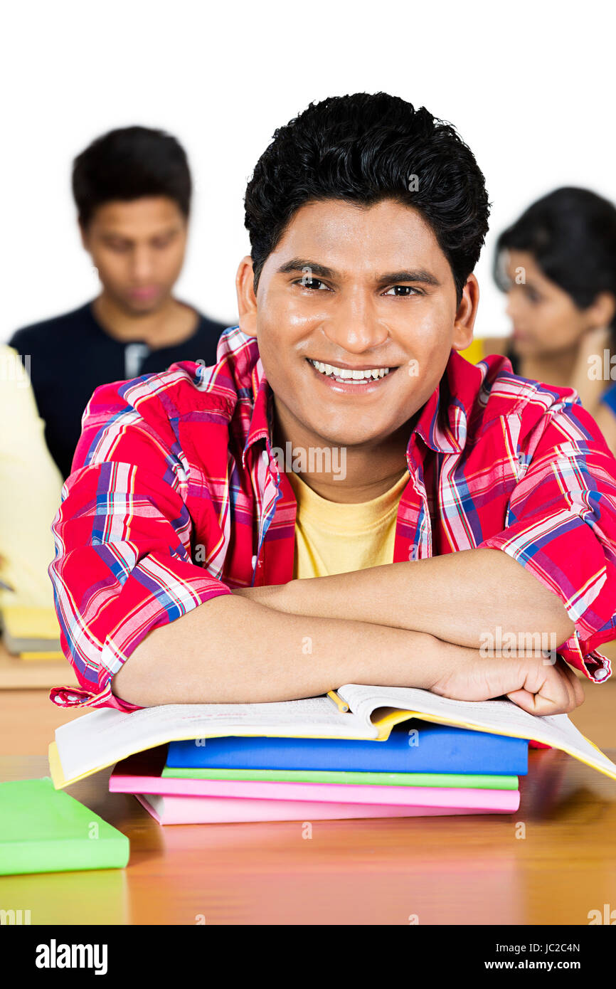 College Young Man student Book Study Classroom Stock Photo - Alamy